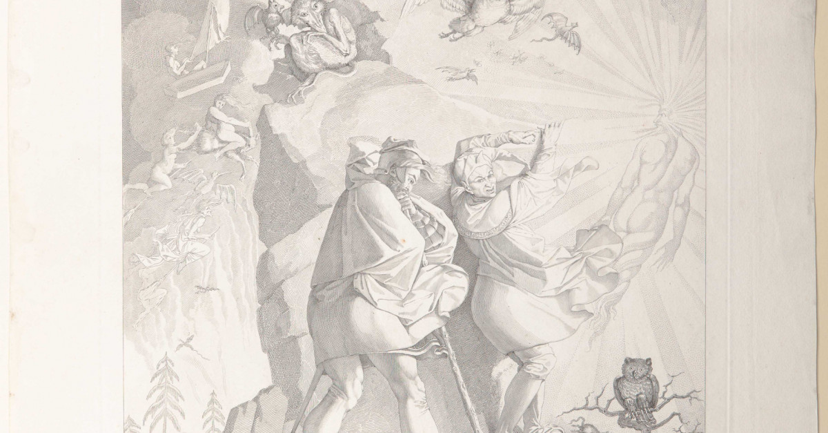 Bilder zu Göthe’s Faust, 1816‒1826 – Auftritt des Hexenmeisters ...